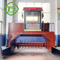 China Crawler Compost Turner Machine 2400mm Turning Width 800-1000mm Depth for Organic Waste Fermentation for sale