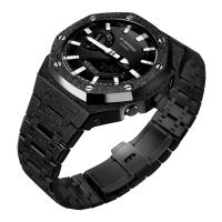 China Frosted Gold Stainless Steel Case with Steel Bracelet Mod Kit for Casio GA-2100 for sale
