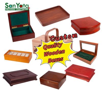 China Quality Custom Wooden Boxes Cases Personalized Wood Packing LOGO Factory Suppliers Low MOQ Wholesale Price-OEM/ODM Manufacturer for sale