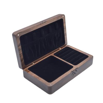 China Wholesale Custom Logo Handmade Wooden Package Box with Wedding Ring&necklace for Valentine's Day Gift for sale