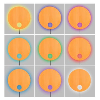 China 2025 Hot Selling Multiple Brilliant RGB Lighting Colors Desktop Lamp for Party Supplies for sale