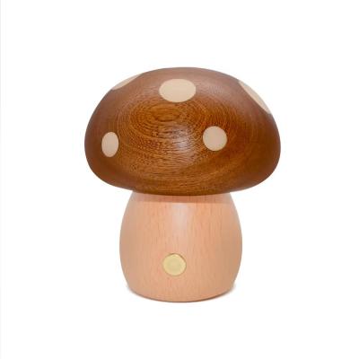 China Illuminate Your Space with Our Decorative Wooden Mushroom Lamp for a Natural Vibe for sale