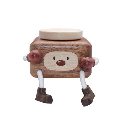 China Wooden Charmingly Shaped Desktop Music Box for Children's Birthday Presents for sale