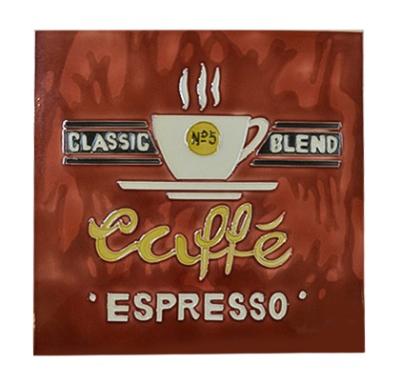 China Custom Ceramic Wall hang Decorative Art Tiles for Cafe Decor for sale