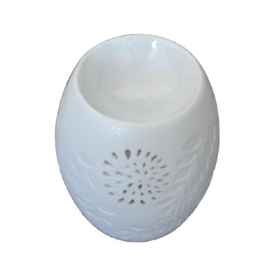 China White Porcelain Electric Ceramic Oil Burner Novelty Gifts for sale