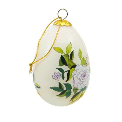 China Artist-handpainted Glass Bauble Gift Featuring Bespoke Easter Motifs for sale