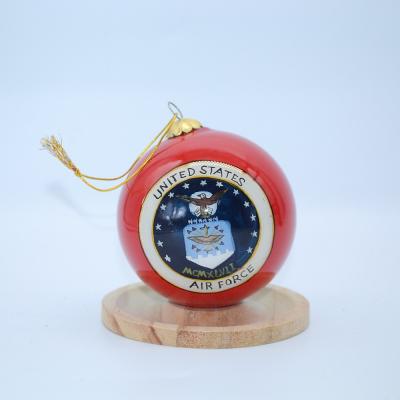 China Wholesale Hand-Painted Inside Glass Ornament Tree Ball Unique Artisan Collectible for Christmas Ideal Gift for Friends for sale