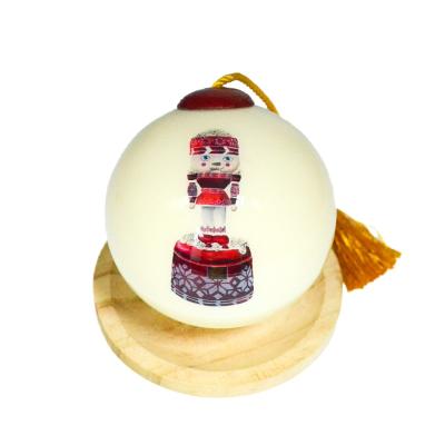 China High-quality Factory-direct Painted Glass Decorative Baubles for Festival celebrations and Decorations for sale