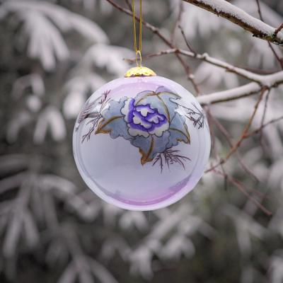 China Wholesale Customizable Hand-painted Glass Ornaments Christmas Baubles for the Christmas Tree for sale