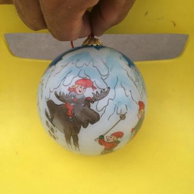 China Decoration Hanging Christmas Glass Ball for sale