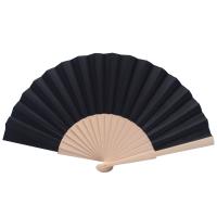 China Chinese Personalized Black Large Wedding Bamboo Fans with Carved Bride and Groom for Wedding Gift & Souvenir for sale