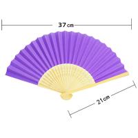 China Customizable DIY Paper Fans Foldable Handheld Fans for Wedding Party &Business Gift DIY Crafts for sale