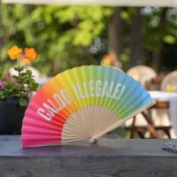 China Best-Selling 23CM 7-inch Spanish Folding  Handheld Dance Fans for Weddings and Parties for sale