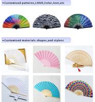 China Best-Selling 23CM 7-inch Spanish Folding  Handheld Dance Fans for Weddings and Parties for sale