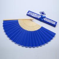 China Handcrafted Bamboo Silk Fans in Assorted Colours As Promotional Gifts for sale