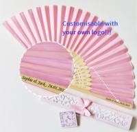 China Customisable Patterns& Texts Brand Name LOGO Wooden Fan Ribs with Engraving Available for Home&business Gift for sale