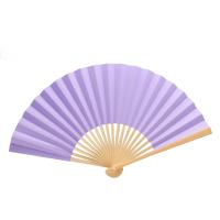 China Wholesale  23cm Custom Printed Bamboo Hand-Folding Fan for Business Gifts for sale