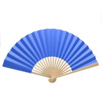 China Wholesale  23cm Custom Printed Bamboo Hand-Folding Fan for Business Gifts for sale