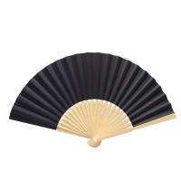 China Wholesale  23cm Custom Printed Bamboo Hand-Folding Fan for Business Gifts for sale