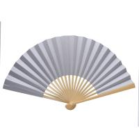 China Wholesale  23cm Custom Printed Bamboo Hand-Folding Fan for Business Gifts for sale