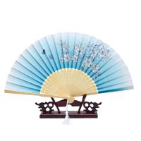 China Handcrafted Elegant Bamboo Fan with 25 Ribs Customisable Engraved logo Available ODM/OEM Services Provided Ideal for Parties for sale