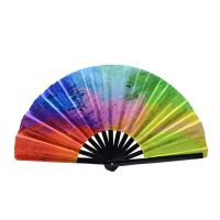 China Custom Handcrafted and Handpainting One-Hand Swing Bamboo Kung Fu Fan with Custom Design for Parties for sale