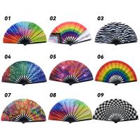 China Custom Handcrafted and Handpainting One-Hand Swing Bamboo Kung Fu Fan with Custom Design for Parties for sale