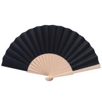 China Best Selling Custom Chinese Folk Art Style Carved  Hand Held  Wood Fan for Wedding Favors for sale