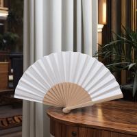 China Personalized Painted Engraved Wood Folding Hand Fan for Birthday & Party for sale