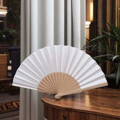 China Personalized Painted Engraved Wood Folding Hand Fan for Birthday & Party for sale
