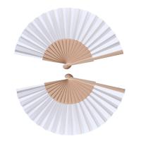 China Personalized Painted Engraved Wood Folding Hand Fan for Birthday & Party for sale