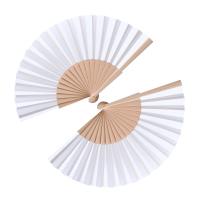 China Customize Color Wood Hand Fan  Accepts Silkscreen/Engraving  for Promotional Business Gift for sale