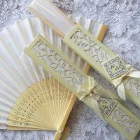 China Personal Silk Folding Hand Fans  with Custom Bone for Festivals and Weddings Decoration for sale