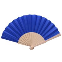 China Single-sided Spanish Mult-colors Wood Floding Fan  Available Accept Customize for Business Gift for sale