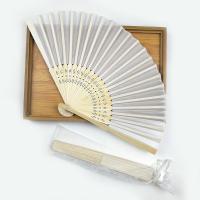 China Personal Silk Folding Hand Fans  with Custom Bone for Festivals and Weddings Decoration for sale