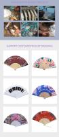China Personalized Handcrafted Bamboo Fairy Kungfu Hand Fan with Custom Engraving for Music Festival Parties-Gift Souvenir for sale