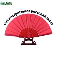 China Abanico De Mano De Pl Stico Abanicos Plegables De Mano De Plastico Portatil Abanico Chino De Tela Orienta for sale