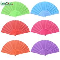 China Abanico De Mano De Pl Stico Abanicos Plegables De Mano De Plastico Portatil Abanico Chino De Tela Orienta for sale