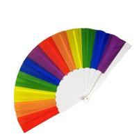China Custom 23cm Spanish Bamboo Folding Fan for Wedding Party Painted Music Style with Custom Colors and Patterns for sale
