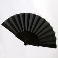 China Personalized Large Size Custom Print Folding Plastic Promotional Hand Fan for Sublimation 13 Inch for sale