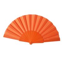 China Hot Selling Personalised  Single-sided Spanish Plastic Folding Fan with Oxford Face for Art Activities for sale