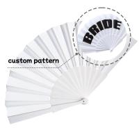 China Wholesale High Promotional  Custom Printed logo Plastic Hand Held Gift Fan for sale