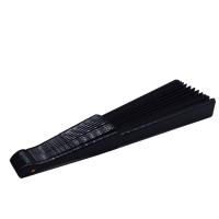 China High Quality Oxford+plastic Single-sided Black Spanish Plastic Hand Fan  for Business Gift for sale