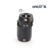 China Light Weight Aluminum Prosthetic Double Head Sliding Adaptor 75mm for sale