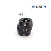 China Light Weight Aluminum Prosthetic Double Head Sliding Adaptor 45mm for sale