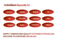 China 108065 topcut bullmer Cutting Knife Blade For Bullmer 233*6*2.5mm for sale