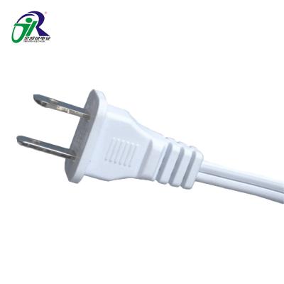 China Customized Size Copper Wire 300V SPT-2 High Voltage 2 Pin Polarity Electrical American Plug for sale