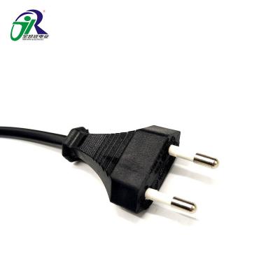 China China Supplier Round Computer Ac EU Power Cable 0.5-0.75mm2 2 Plug Underground for sale