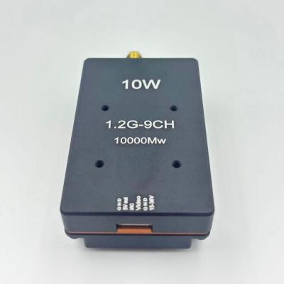 China High Performance Analog Video Transmitter 1.2GHz 8-10W 10CH Adjustable Power For FPV Racing for sale