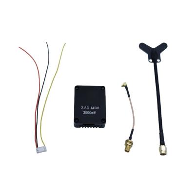 China 13CH 2.8GHz Video Transmitter 7V-28V 3W RF Power For FPV Drones for sale